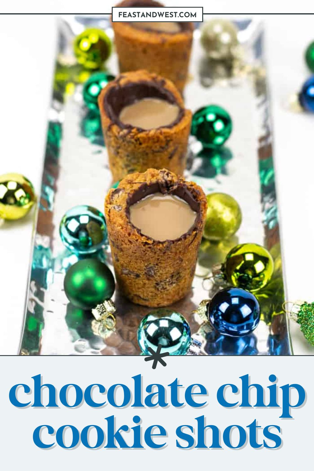 Chocolate Chip Cookies Shots | Milk and Cookies Shots | Feast + West