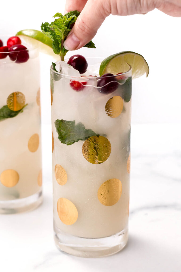 Christmas Mojito (With White Cranberry Juice) | Feast + West