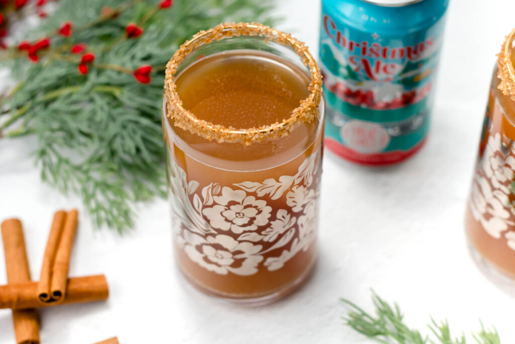 Christmas Ale Shandy (Christmas Beer Cocktail) | Feast + West