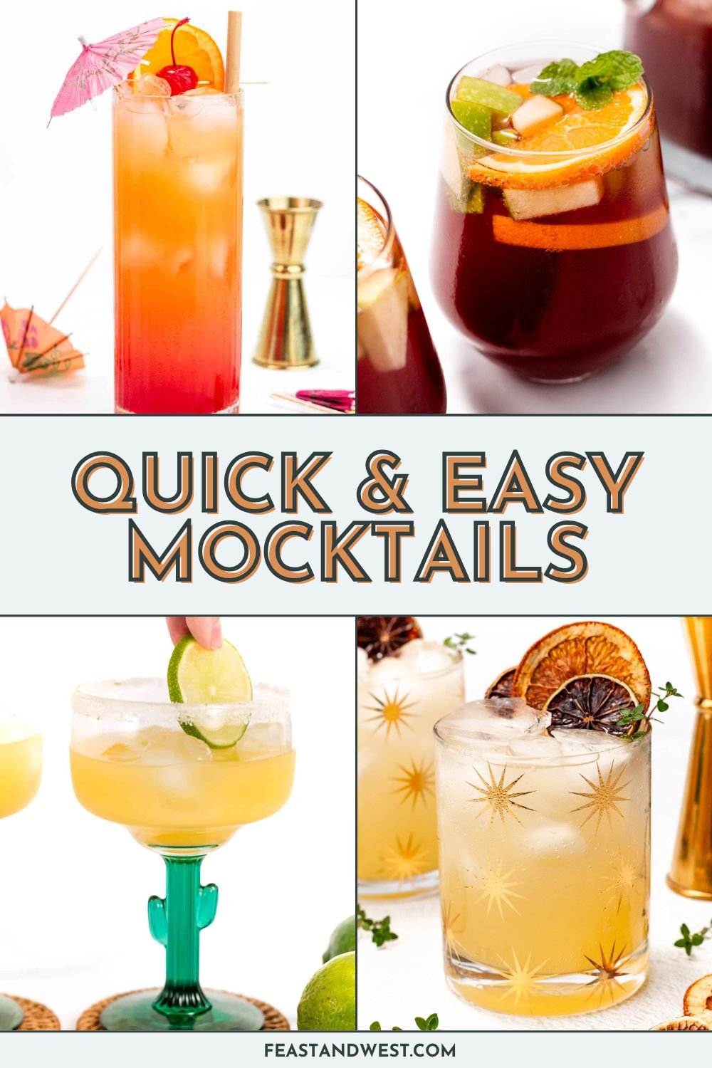 Quick & Easy Mocktail Recipes, 3 Ways