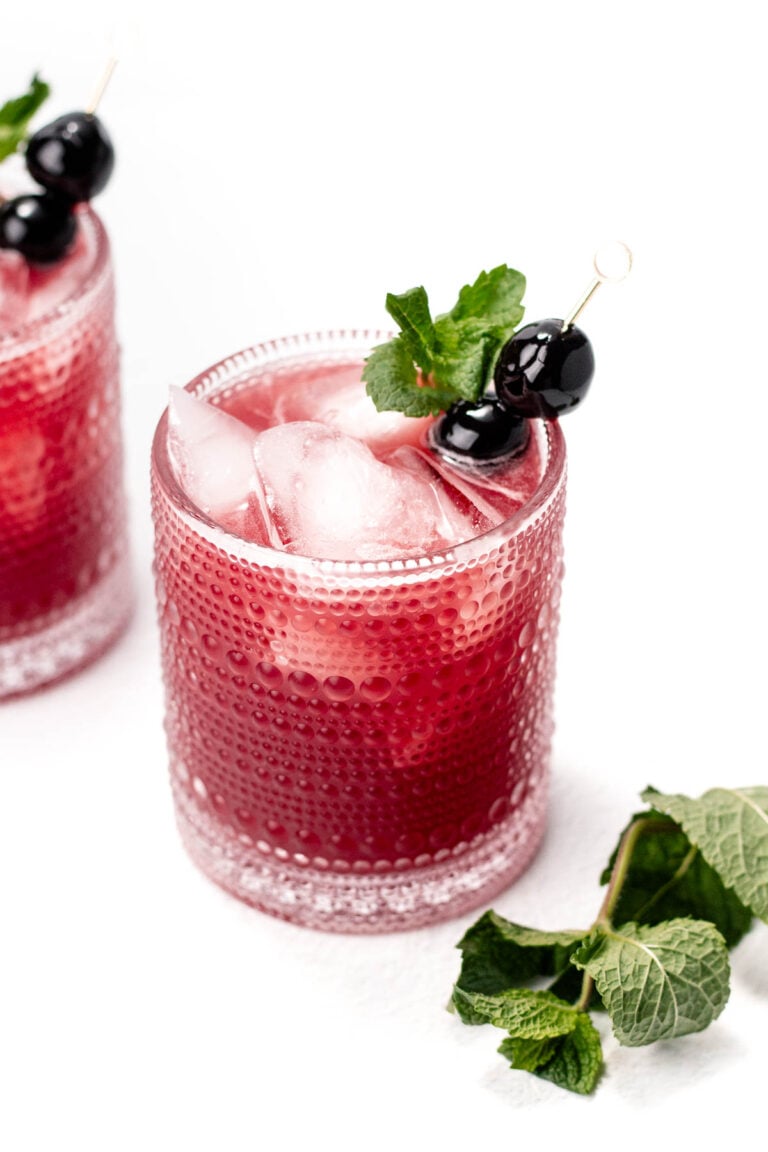Easy Cherry Mocktail (Non-Alcoholic Drink) | Feast + West
