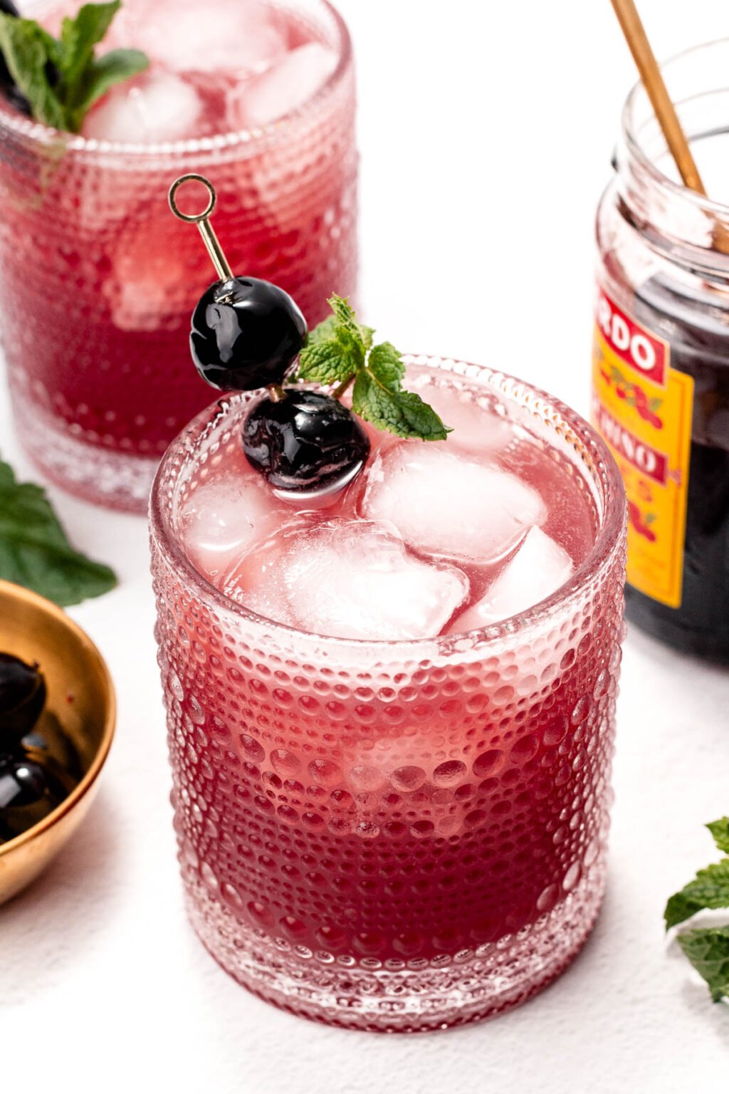 Easy Cherry Mocktail (Non-Alcoholic Drink) | Feast + West