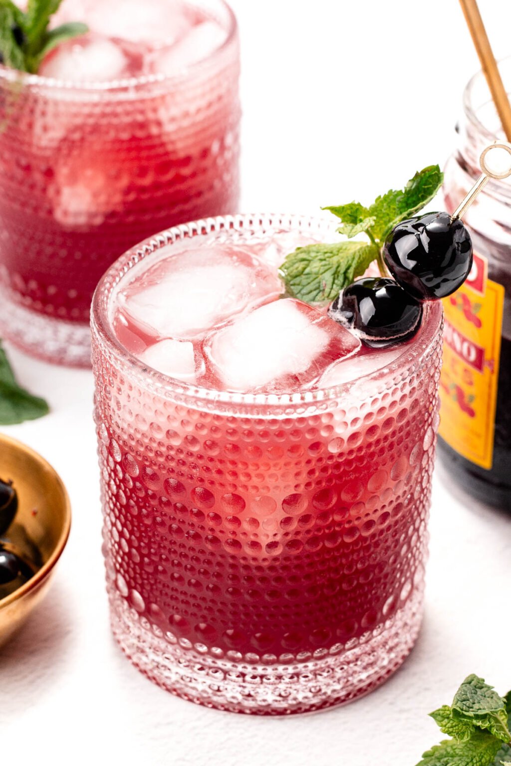 Easy Cherry Mocktail (Non-Alcoholic Drink) | Feast + West