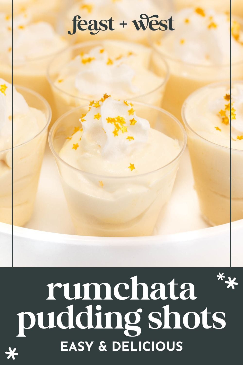 Rumchata Pudding Shots Recipe | Feast + West