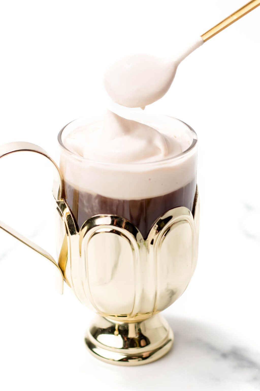 Non-Alcoholic Irish Coffee Mocktail | Feast + West