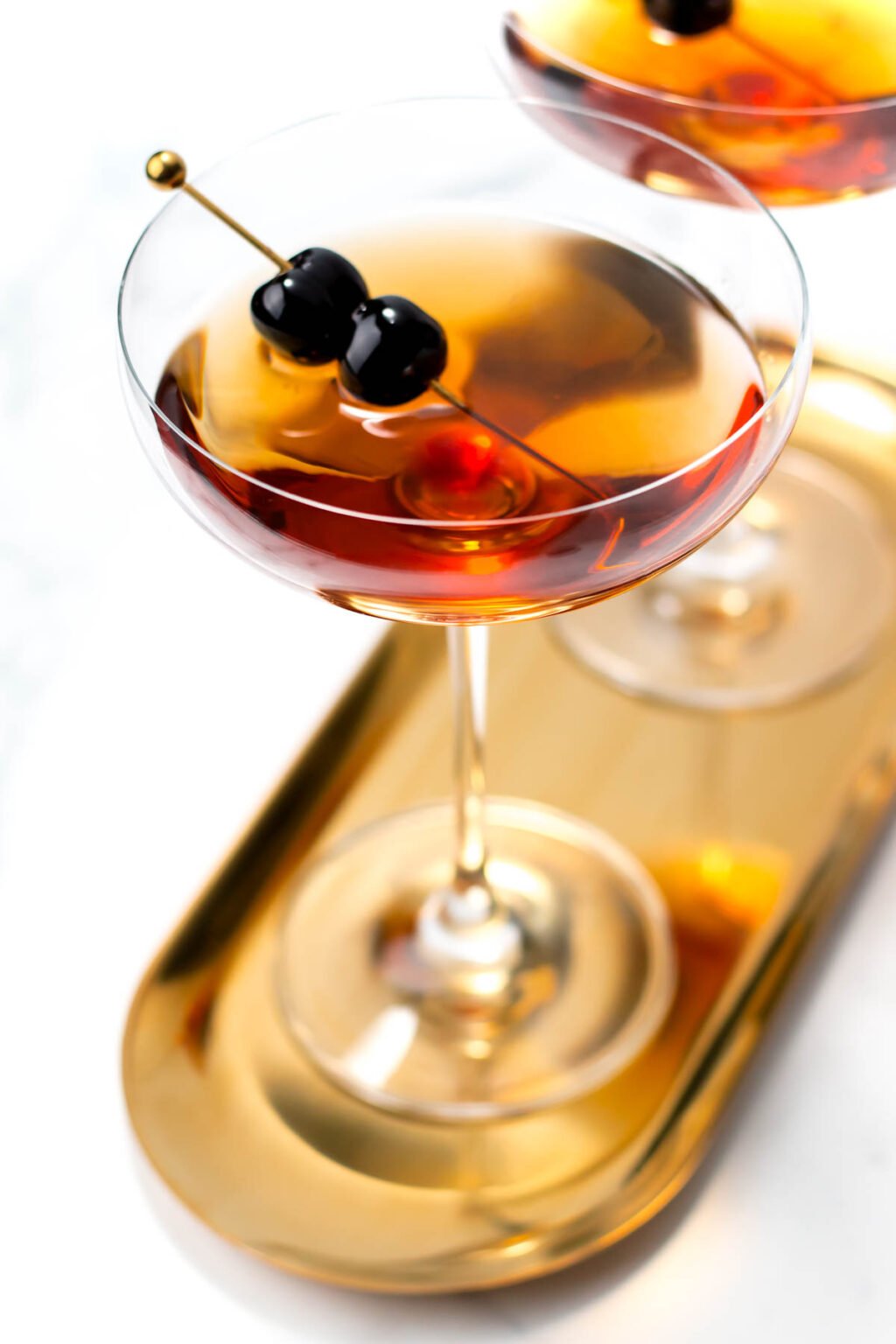 Brandy Manhattan Cocktail Recipe | Feast + West