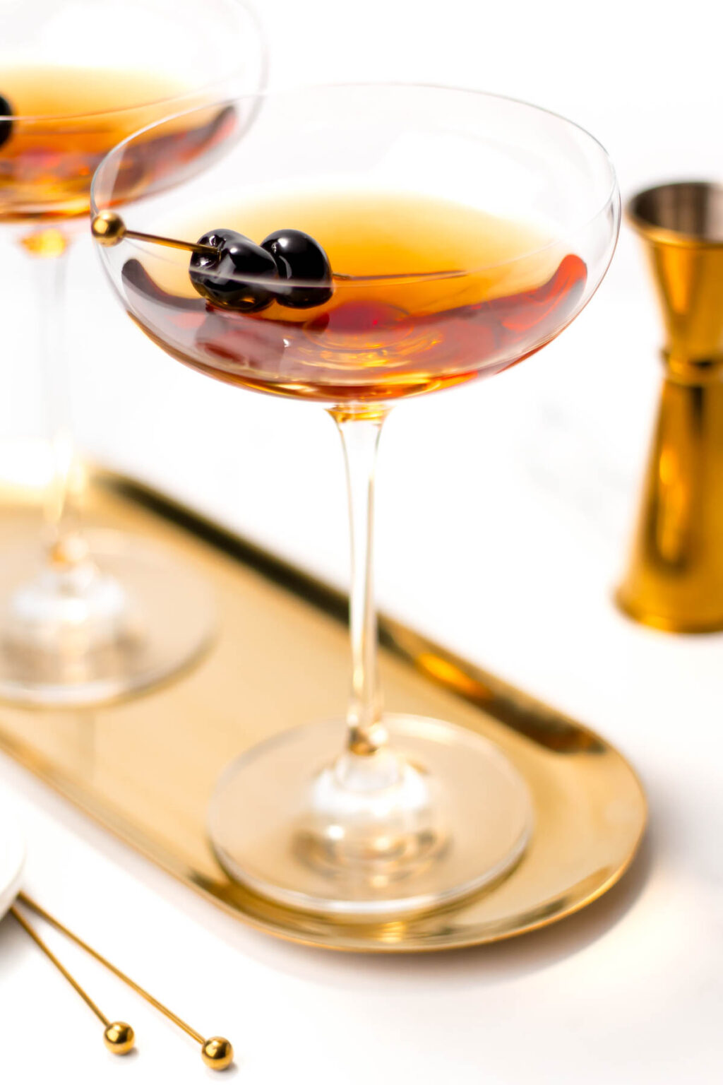 Brandy Manhattan Cocktail Recipe | Feast + West