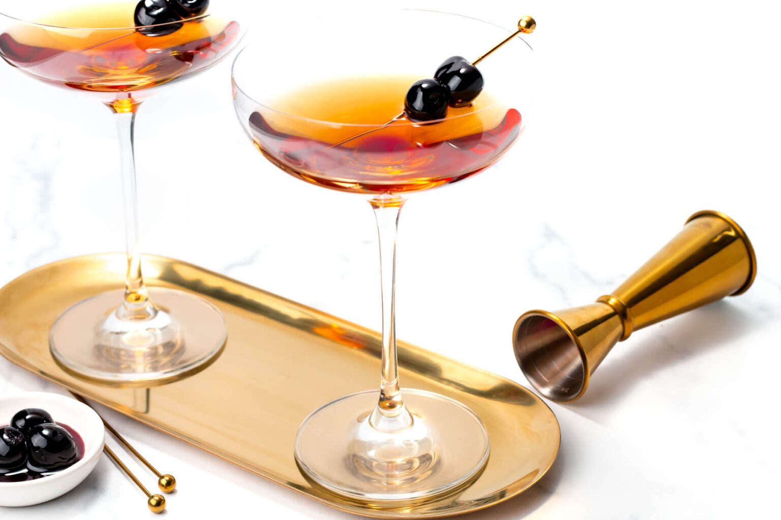 Brandy Manhattan Cocktail Recipe | Feast + West