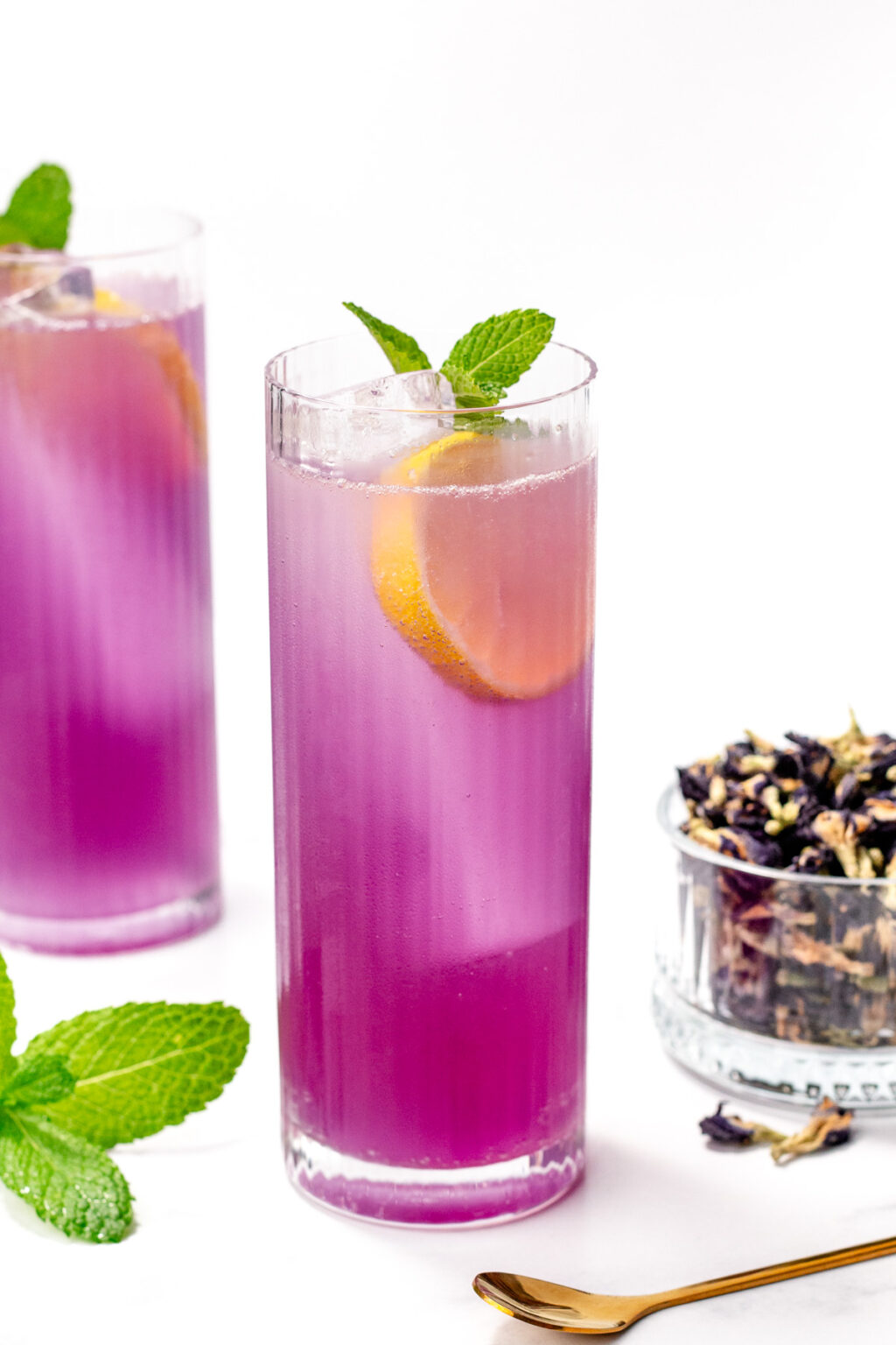 Butterfly Pea Flower Cocktail (Purple Tom Collins)