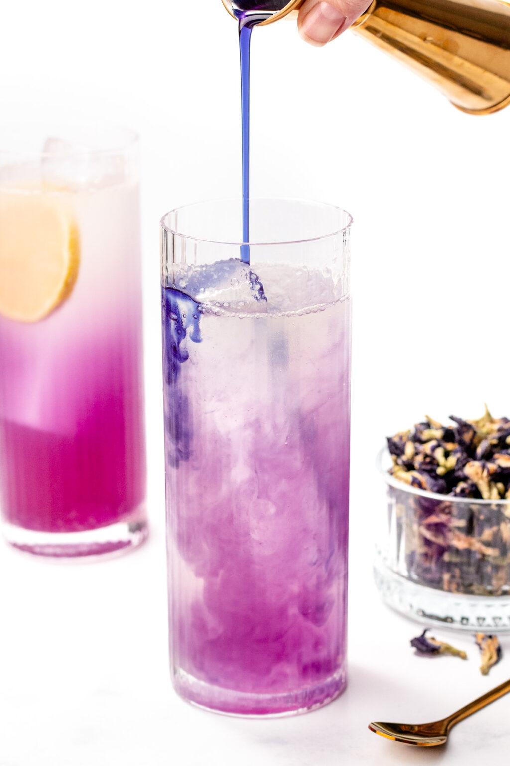 Butterfly Pea Flower Cocktail (Purple Tom Collins)