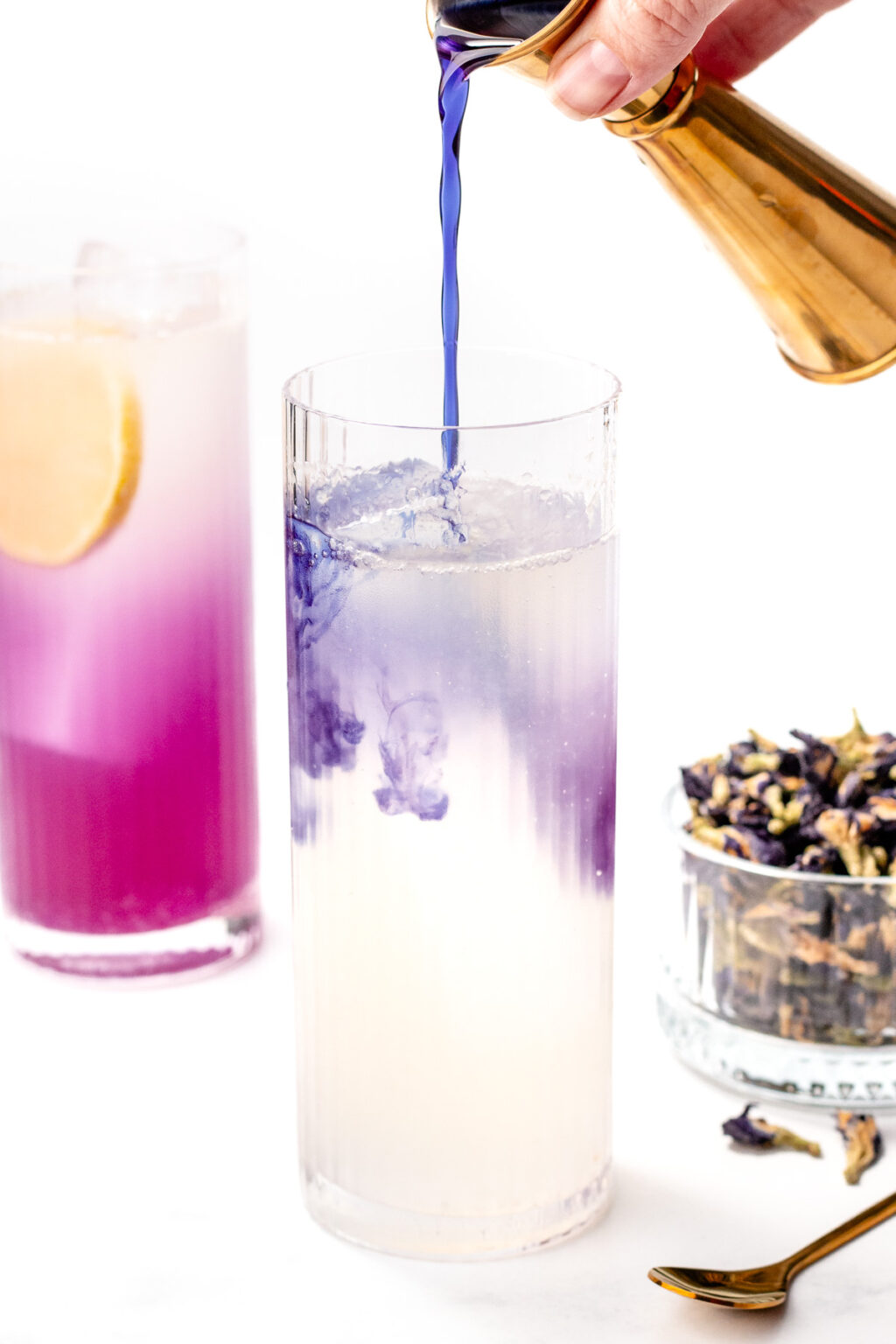 Butterfly Pea Flower Cocktail (Purple Tom Collins)