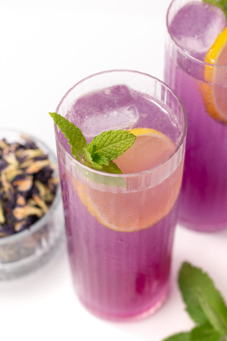Butterfly Pea Flower Cocktail (Purple Tom Collins)