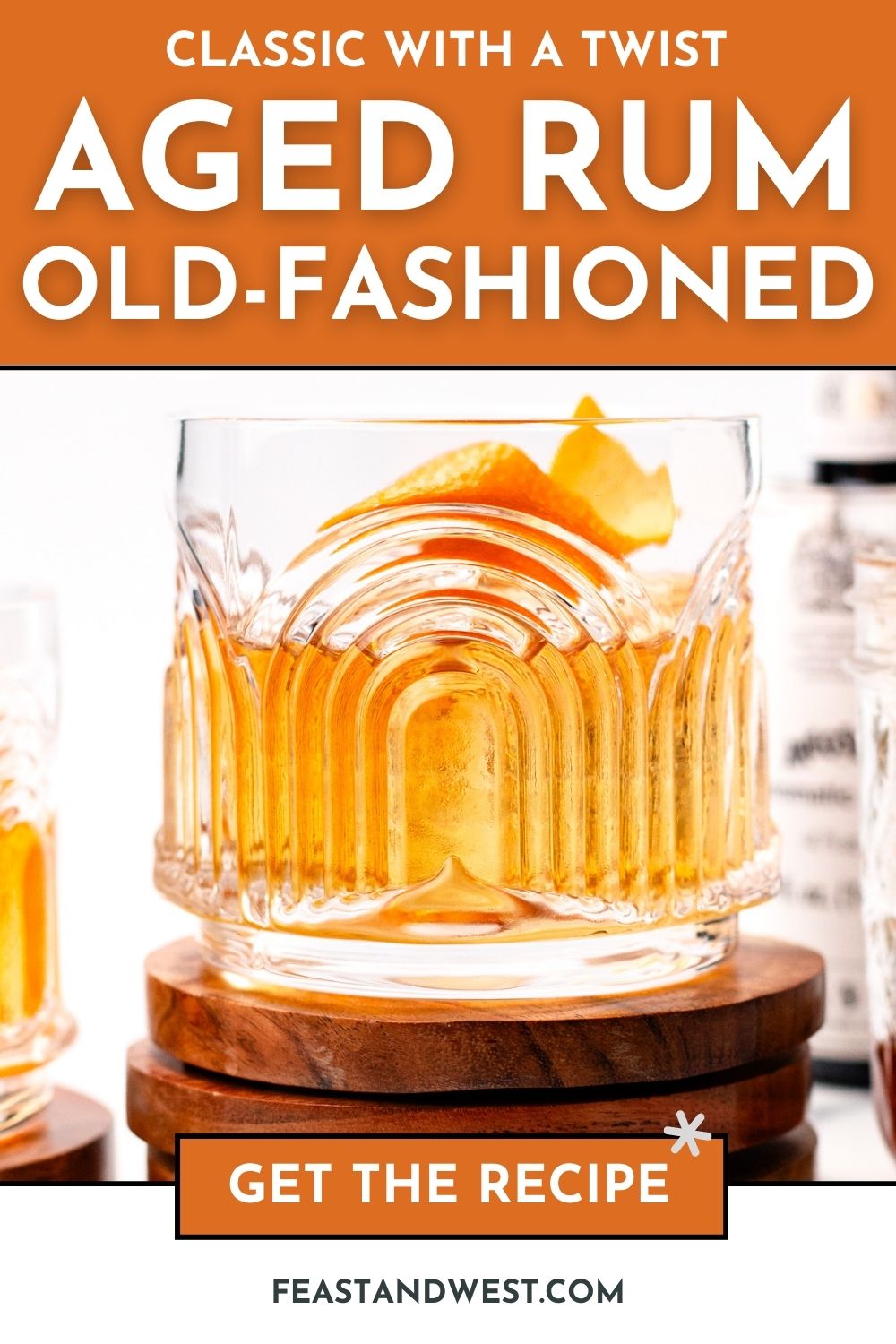 Aged Rum Old-Fashioned Cocktail Recipe