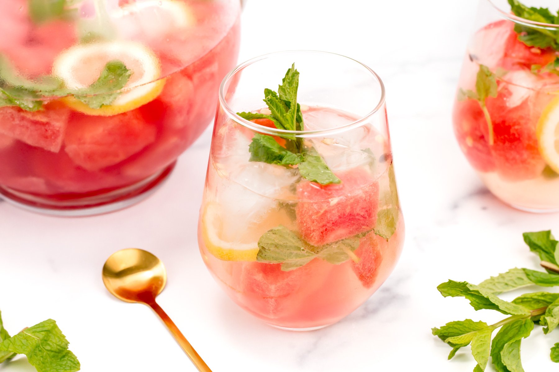 Easy White Wine & Watermelon Sangria (Big Batch Summer Drink)