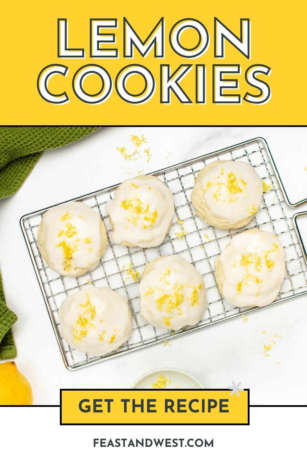 Easy Lemon Drop Cookies | Feast + West