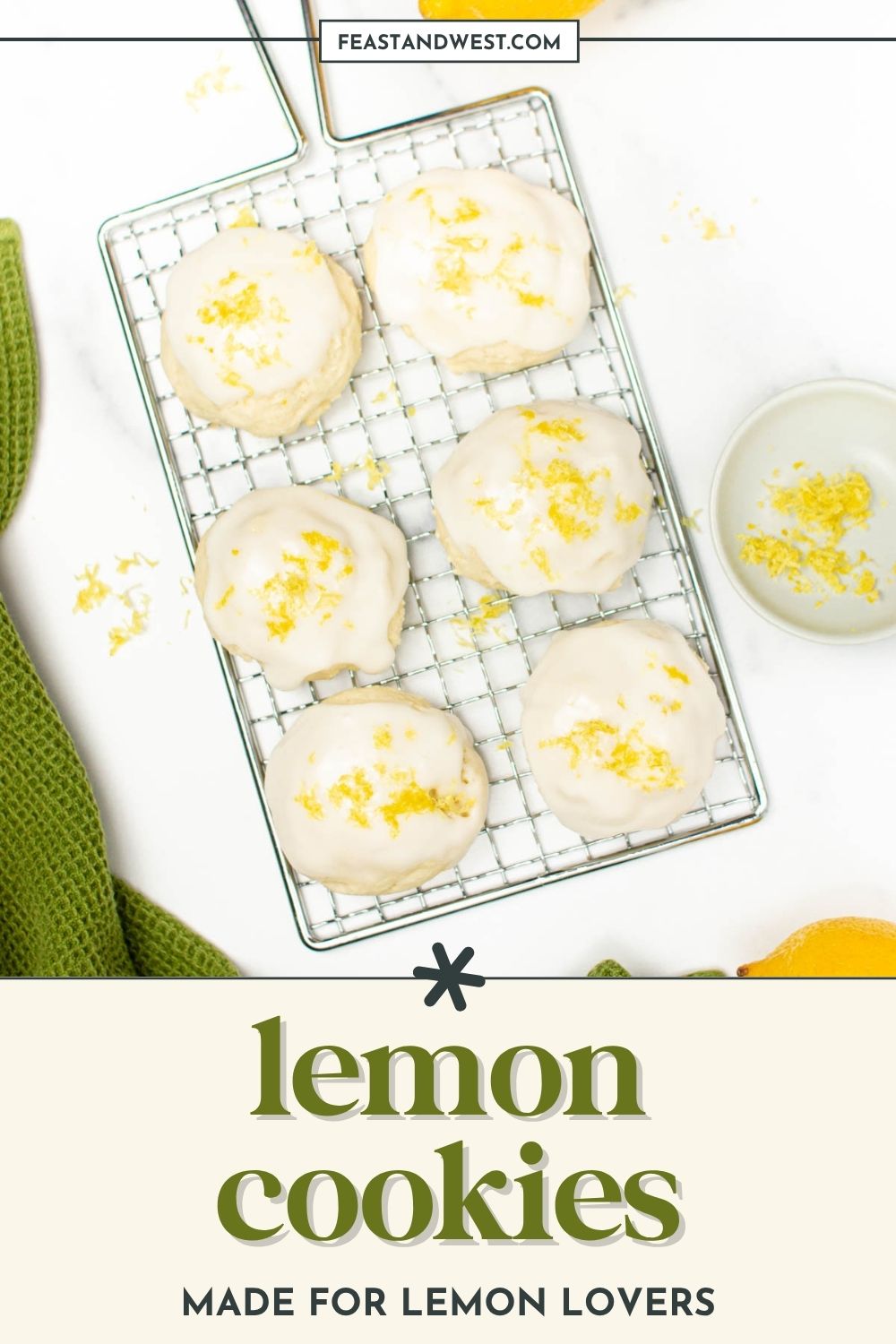 Easy Lemon Drop Cookies | Feast + West