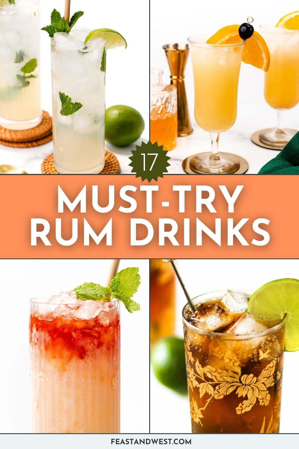 21+ Must-Try Rum Cocktails to Make at Home