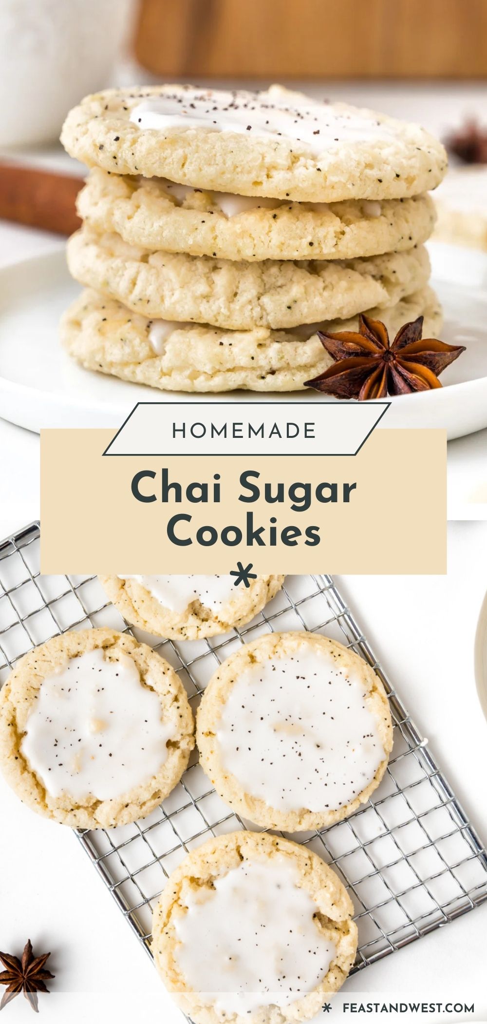 Soft & Spiced Chai Sugar Cookies to Cozy Up With