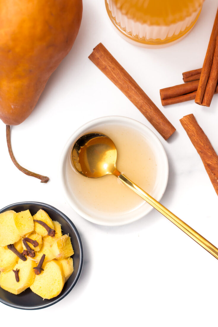 Easy Pear Syrup for Fall & Winter Cocktails