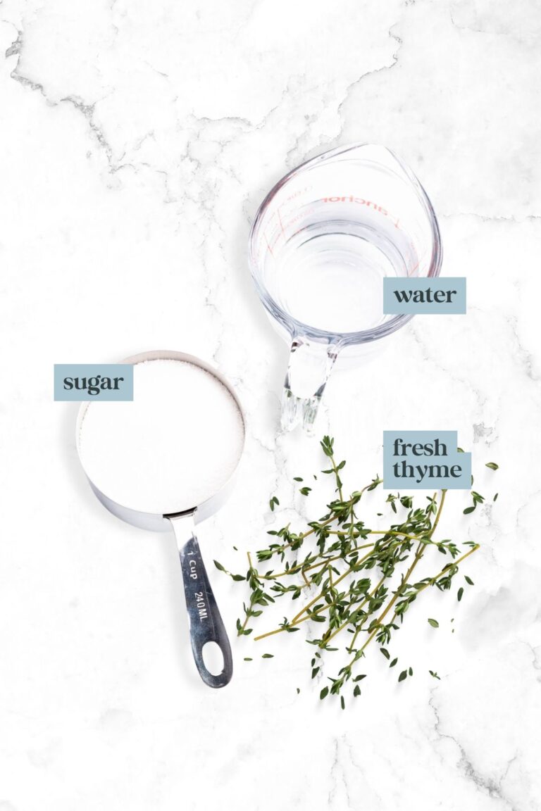 Easy Thyme Syrup Recipe for Herbal Cocktails & Mocktails