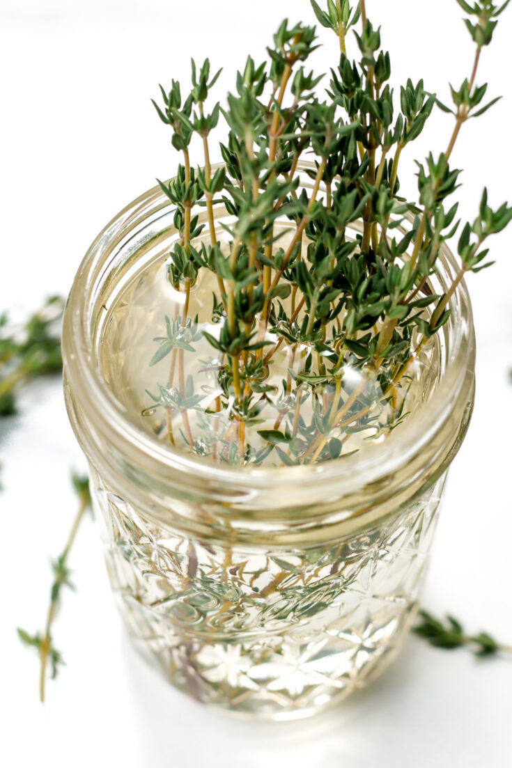 Easy Thyme Syrup Recipe for Herbal Cocktails & Mocktails