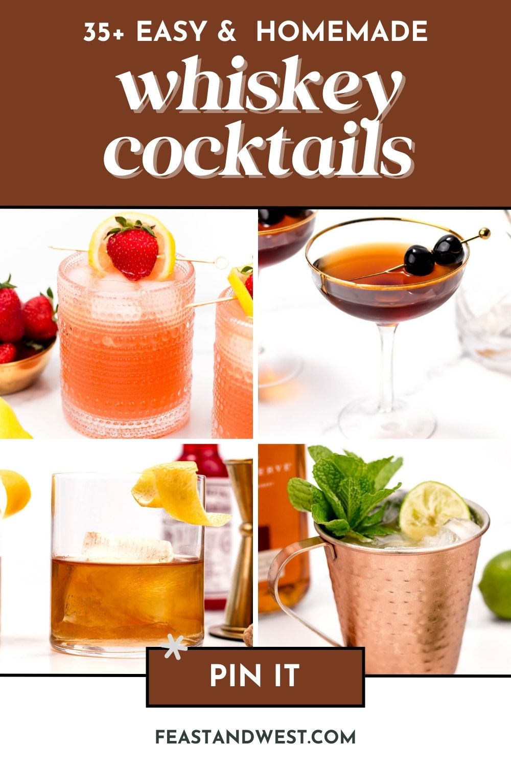 35+ Whiskey Cocktails to Make at Home