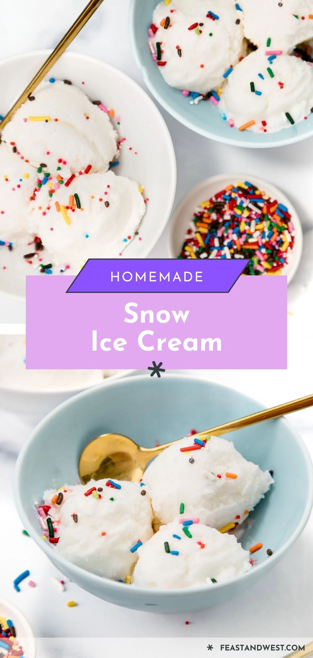 Easy Snow Cream Recipe — No Condensed Milk Needed