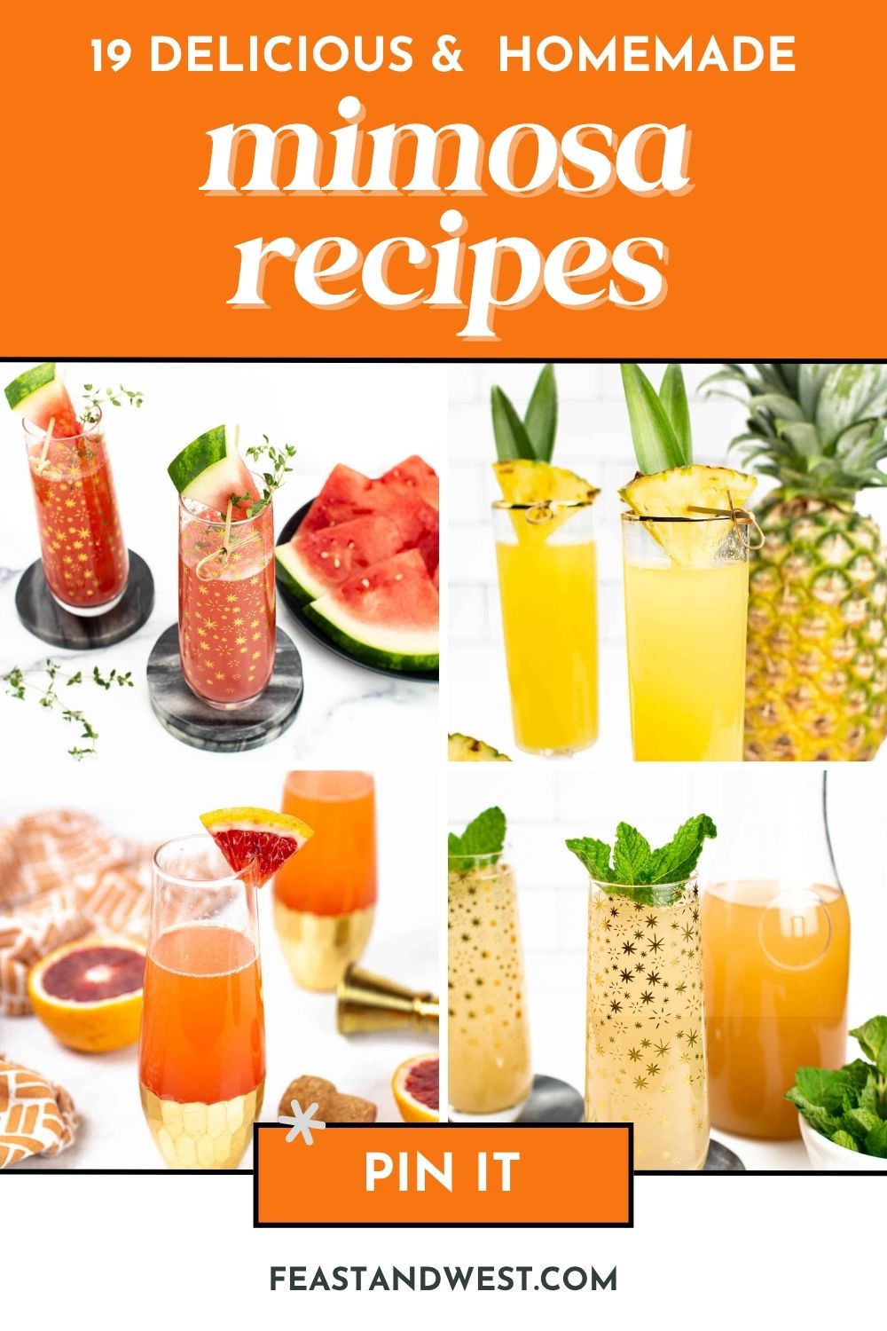 16+ Mimosa Recipes to Brighten Up Your Brunch Bar