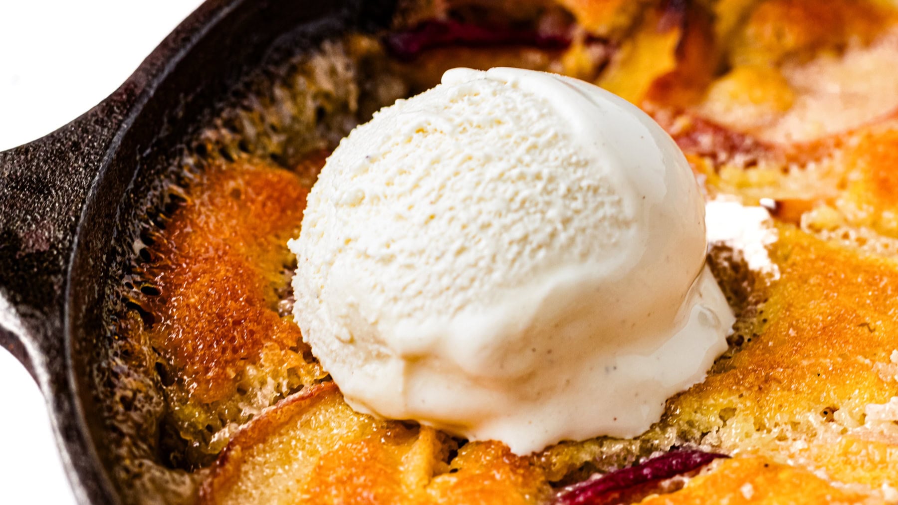 Skillet Peach Cobbler (Southern Style)